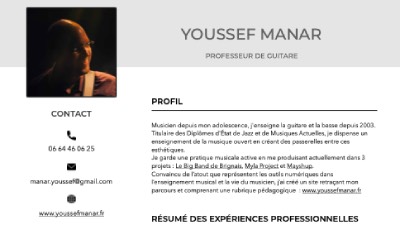 CV de Youssef Manar - YoussefManar.fr